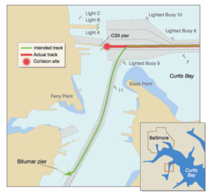 Tanker crashes into Baltimore coal dock, causing $22M in damage ...