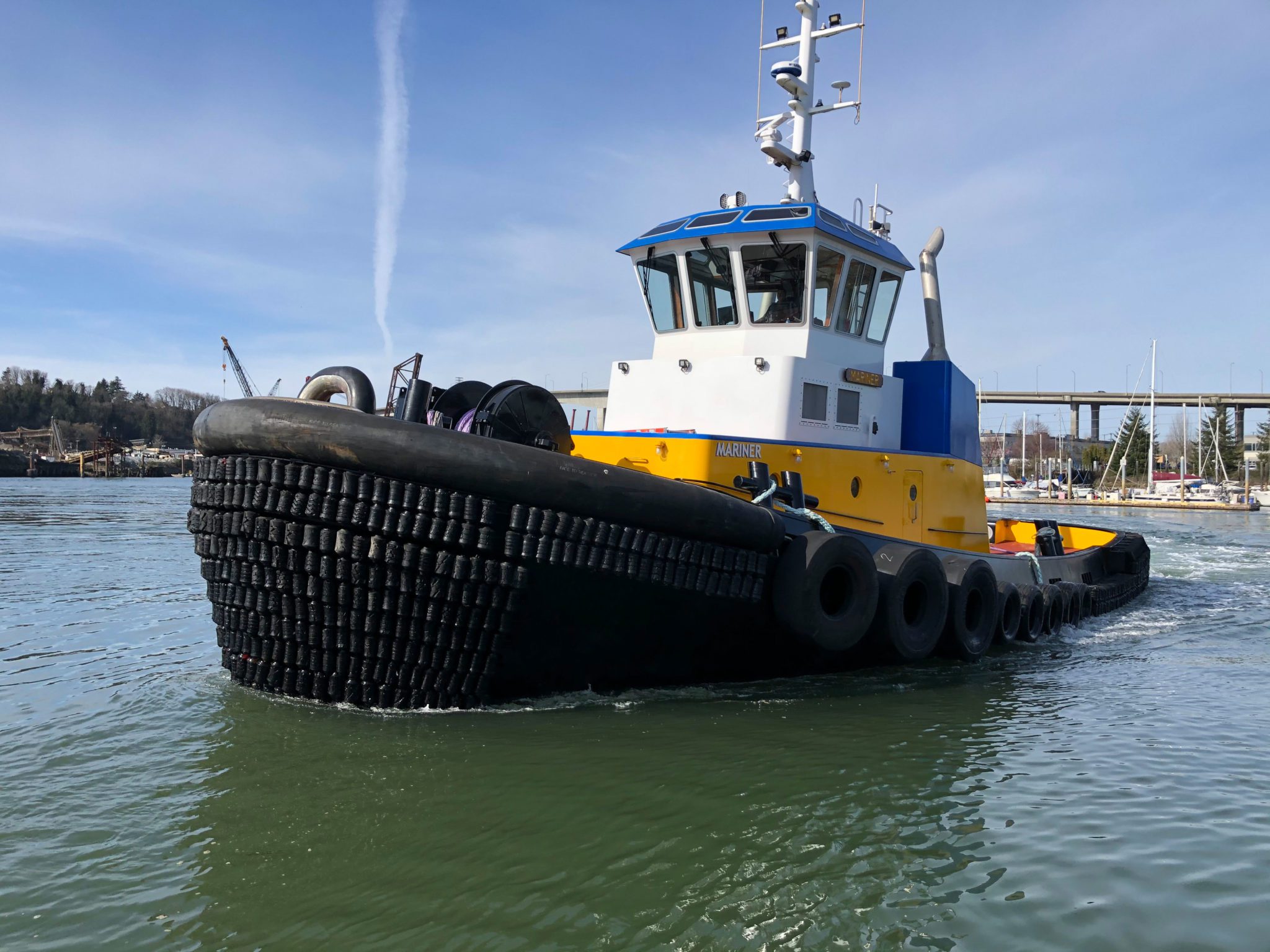 Often overlooked, tugboat fenders are more than just a bumper ...
