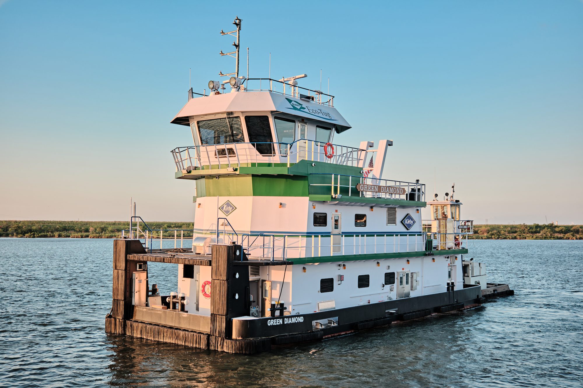 Kirby christens nation’s first plug-in hybrid inland towboat ...